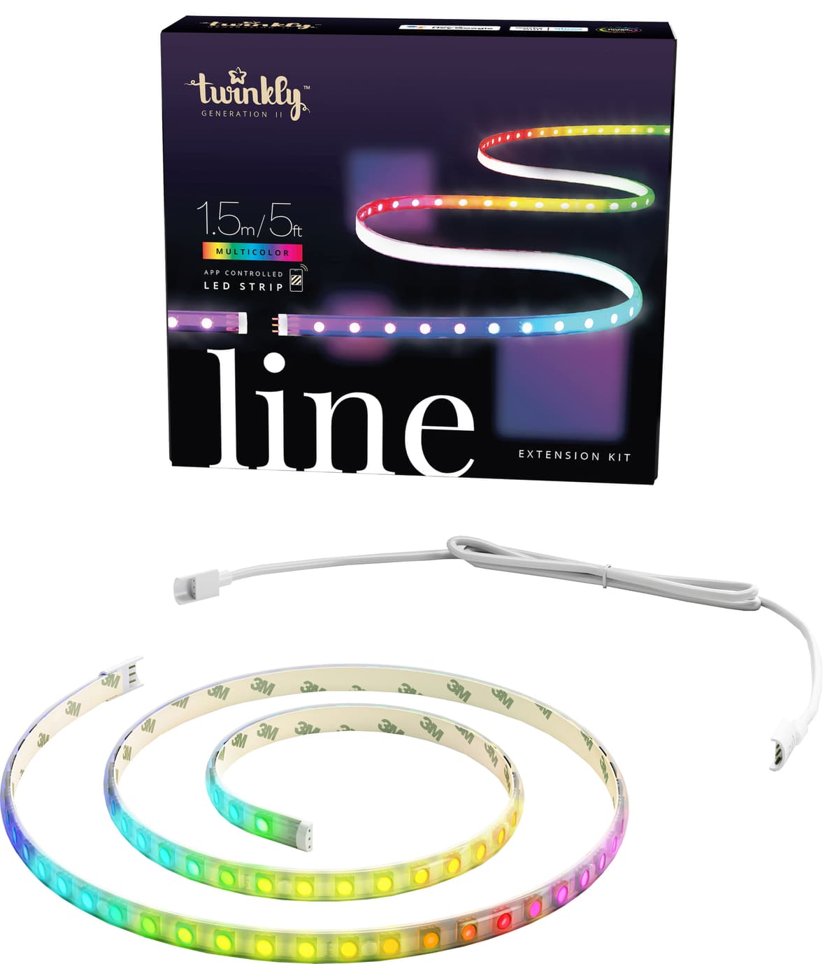 Twinkly RGB LED utvidelsesstrips TWL100ADP-W - Elkjøp | Elkjøp