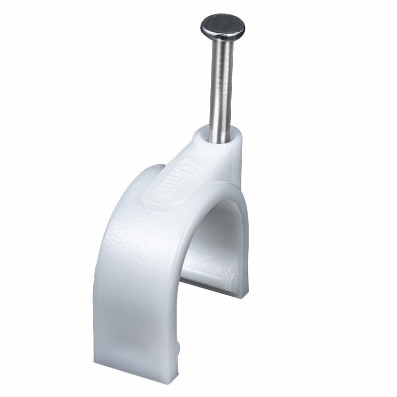 Kabelklemmer med spiker 100-pak Hvit 6 mm - Elkjøp | Elkjøp