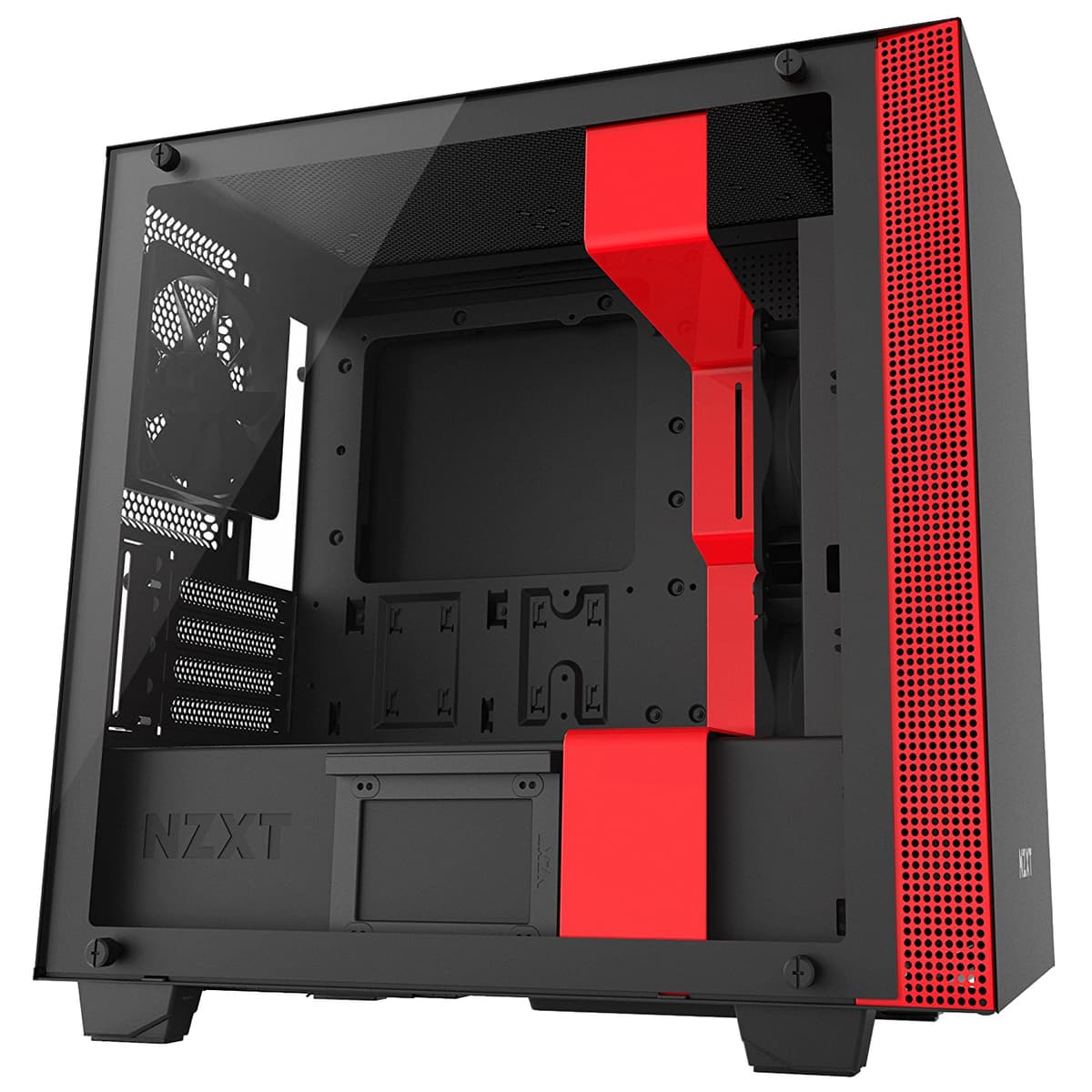 NZXT H400i Micro ATX PC-kabinett (matt sort/rød) - Elkjøp | Elkjøp