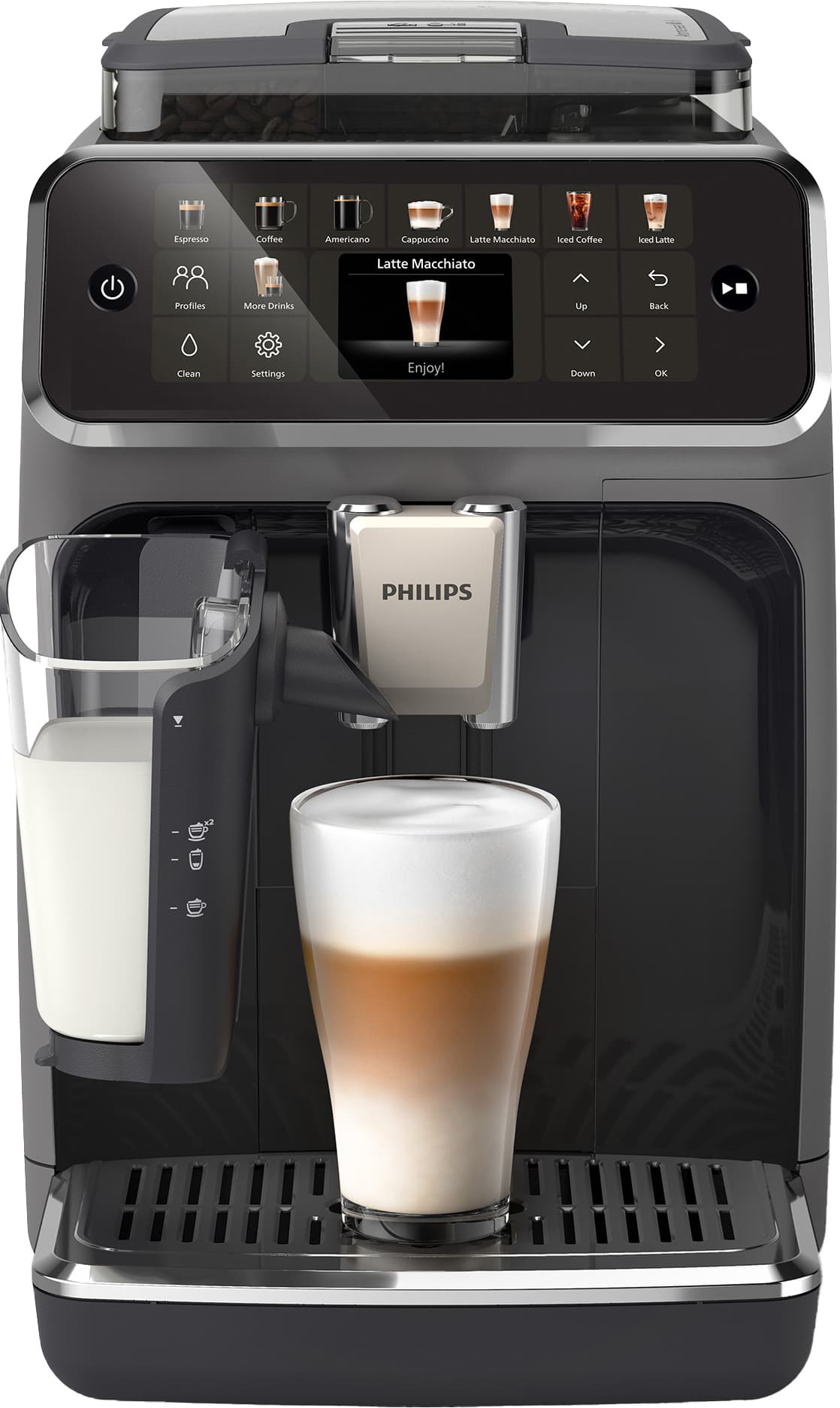 Philips Series 5500 kaffemaskin EP5544/50 (grå) - Elkjøp | Elkjøp