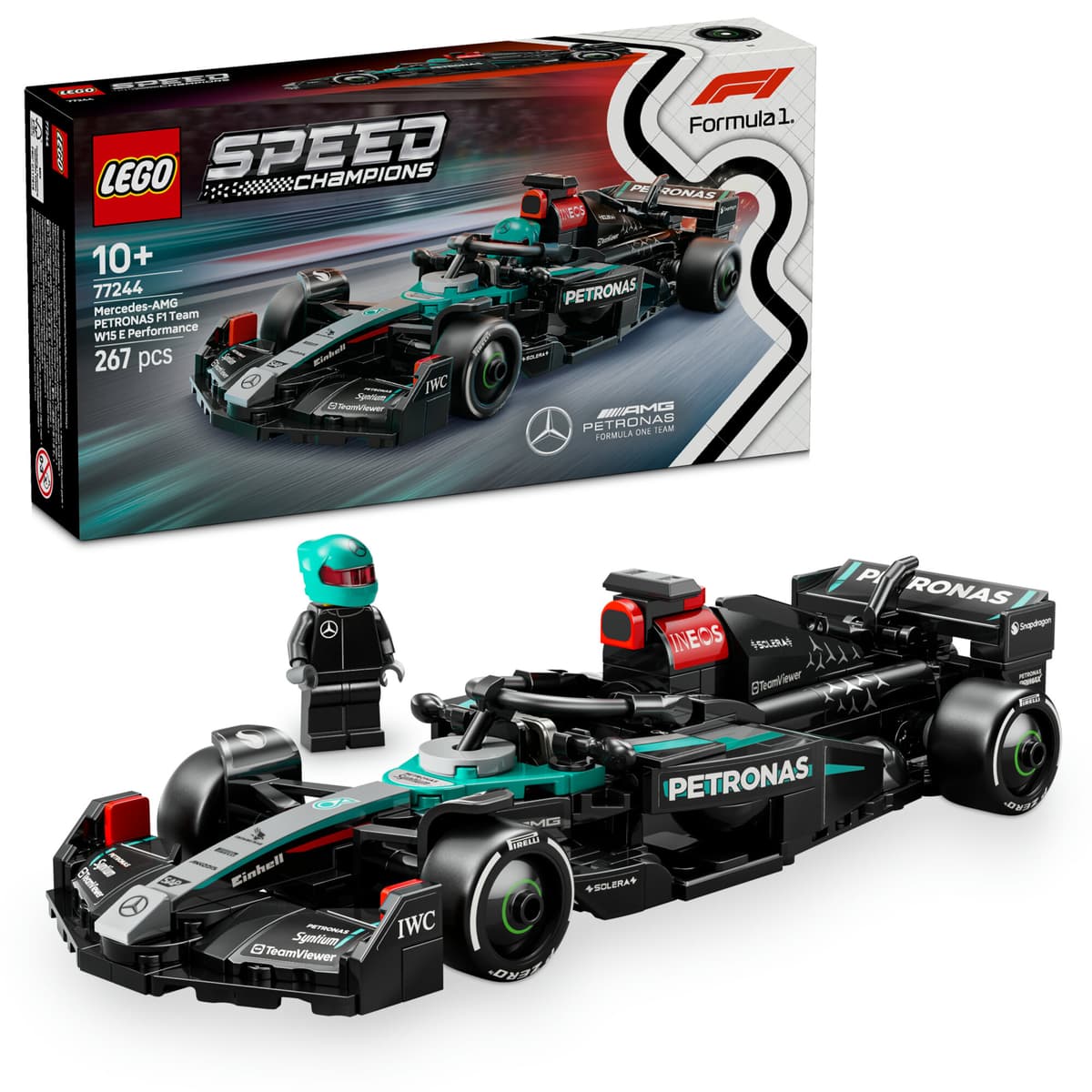 LEGO Speed Champions Mercedes-AMG F1 W15-racerbil 77244 - Elkjøp | Elkjøp