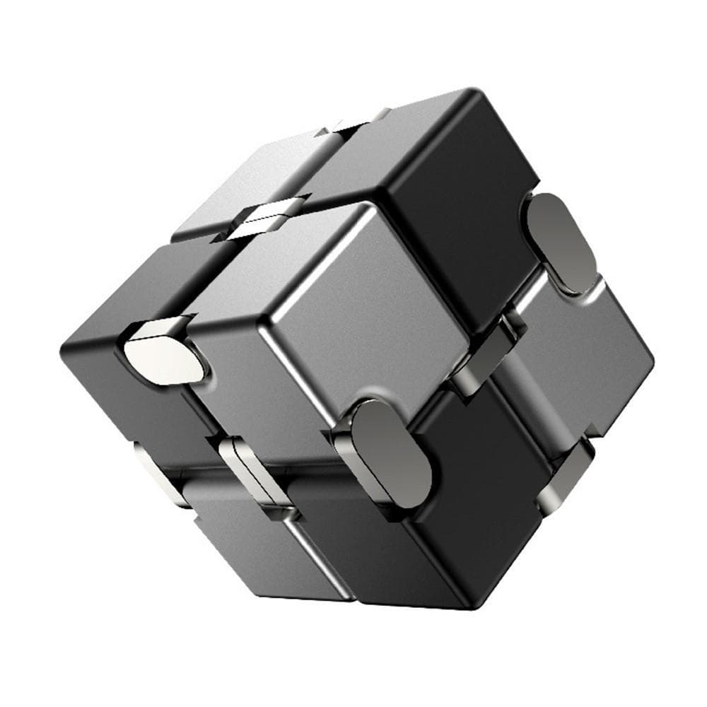 Fidget Spinner Relaxation Infinite Cube Metal Flip-Cube Svart-V ...