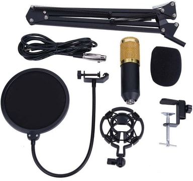 NÖRDIC BM800 Mikrofon Kit Med Kondensator Mikrofon, Tabellstativ Pop ...