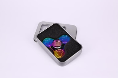 INF Fidget Spinner Pro Messing Flerfarget - Elkjøp