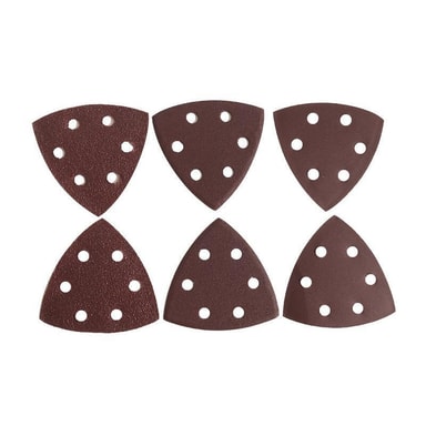 Slipepapir til Bosch slipemaskin 6-hulls selvklebende 80 korn 6-pak ...