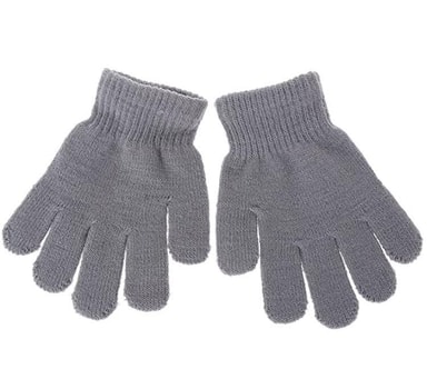 Votter barn 7-11 år Grå - Elkjøp