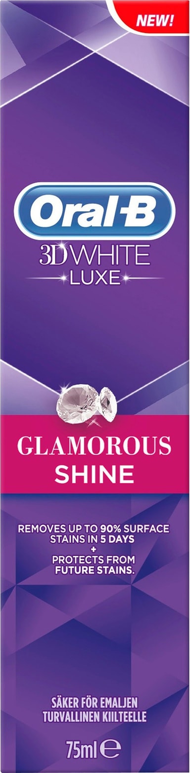 Oral B 3D White Luxe Glamorous Shine tannkrem - Elkjøp | Elkjøp