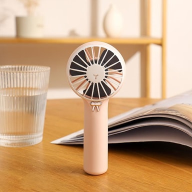 Mini håndholdt vifte med nattlys USB-lading 3 hastigheter rosa - Elkjøp ...