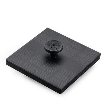 Vannfontene Solcelledrevet firkantet form 9-delt Svart - Elkjøp