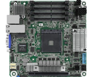 Asrock X570D4I-2T moderkort AMD X570 Uttag AM4 Mini-ITX - Elgiganten ...