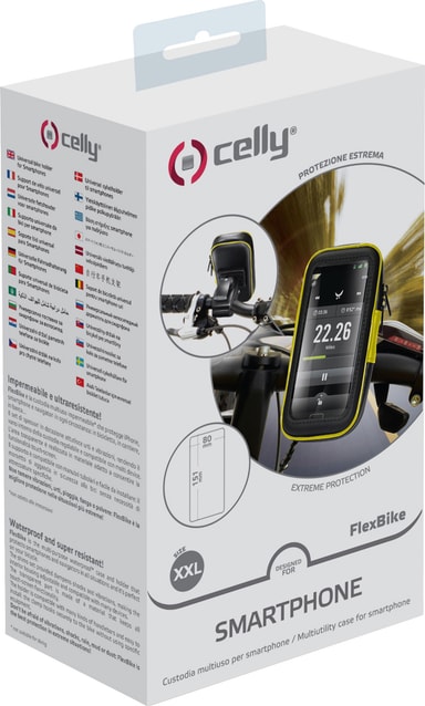 Celly Flex Bike XXL telefonholder til sykkel - Elkjøp | Elkjøp