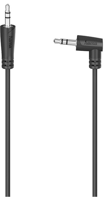 Hama Audio 3,5 mm til 3,5 mm vinklet kabel 0,5 m - Elkjøp | Elkjøp