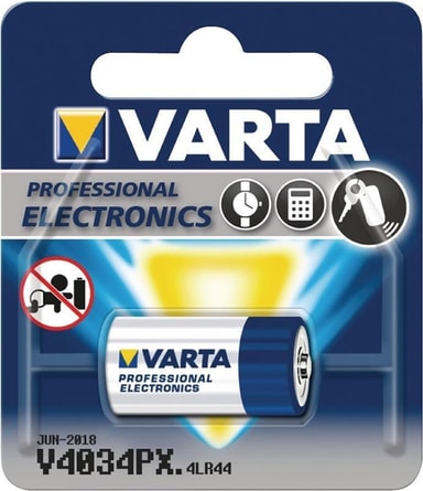 Varta Alkaline Battery LR44 | 6 V DC | 170 mAh | 1-Blister | Blå / Sølv ...