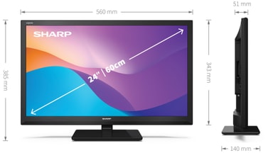 Sharp 24” 24BI2EA HD Ready LED TV (2021) - Elkjøp | Elkjøp