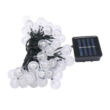 Solar String Lights 8 Modi 100 LEDs Varm hvit 12 m - Elkjøp