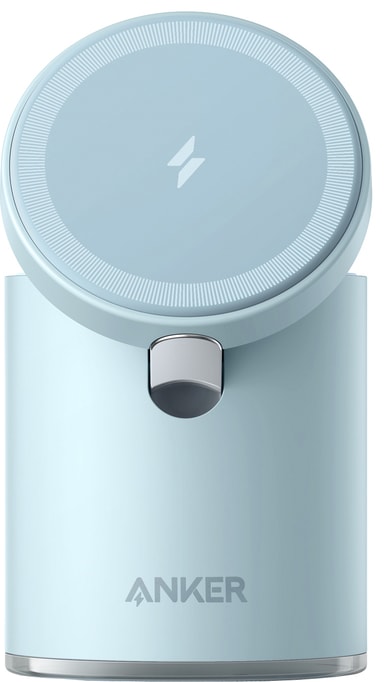 Anker PowerWave Mag-Go 2-in-1 laddstation (blå) - Elgiganten - Elgiganten
