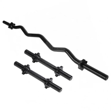 Gorilla Sports Curl Bar Pakke Dumbbell Bars - Star Lock Spring Lock ...