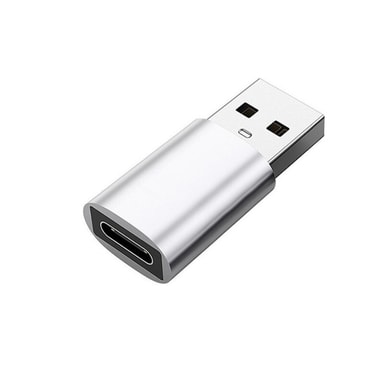 USB 3.0 (hann) til USB-C (hun) adapter Sølv - Elkjøp | Elkjøp