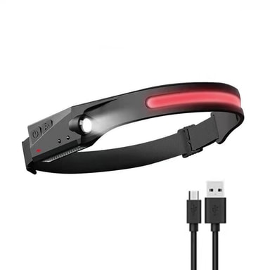 COB utendørs hodelykt USB Sort - Elkjøp | Elkjøp