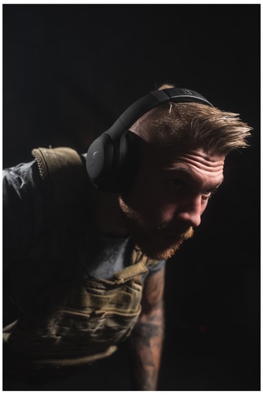 Supra NiTRO-X Hybrid ANC trådløse around-ear hodetelefoner (sort ...