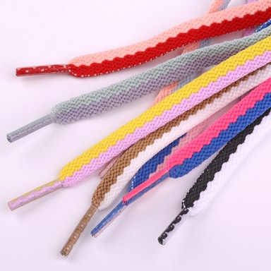 Flate skolisser 1-par Flerfarget 100 cm - Elkjøp