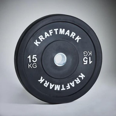 Kraftmark Vektskiver 50 mm - Bumper 1.0 15 kg - Elkjøp