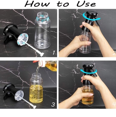 INF Sprayflaske for olje 200 ml Hvit - Elkjøp