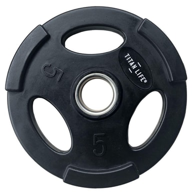 Titan LIFE Weight Disc Rubber. Ø50mm. Black, Levypainot Kumipäällyste 5 ...