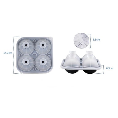 Basketball silikon isbitbrett med lokk Sort - Elkjøp