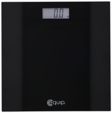 Equip baderomsvekt i sort glass - Elkjøp | Elkjøp