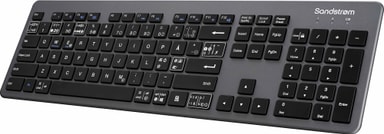 Sandstrøm slankt trådløst tastatur (grå/sort) - Elkjøp