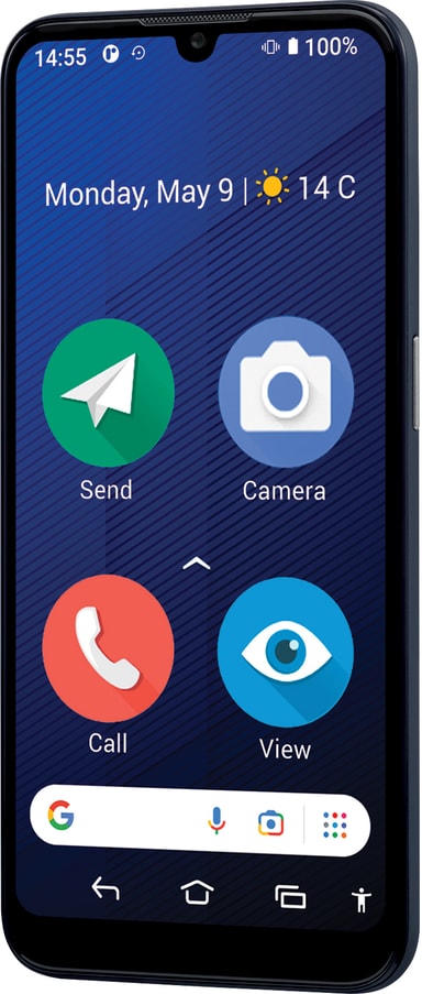 Doro 8210 4/64GB smarttelefon (blå) - Elkjøp