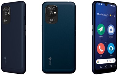 Doro 8210 4/64GB smarttelefon (blå) - Elkjøp