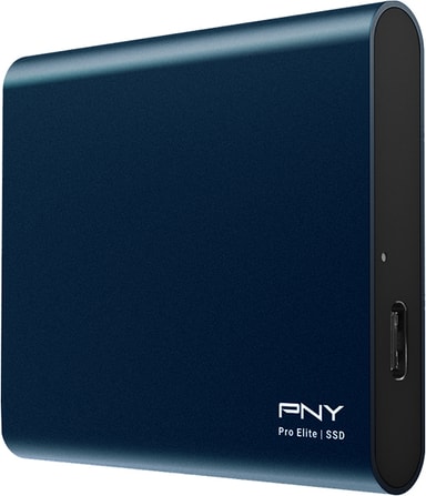 PNY Pro Elite Color Edition CS2060 Portable SSD Type-C Dark Blue 1TB ...