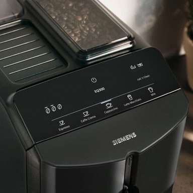 Siemens EQ300 kaffemaskin TF301E09 (pianosort) - Elkjøp | Elkjøp