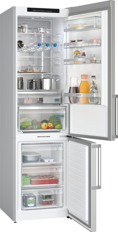 Siemens Kjøleskap/fryser kombinasjon KG39NAIAT (Inox-easyclean ...