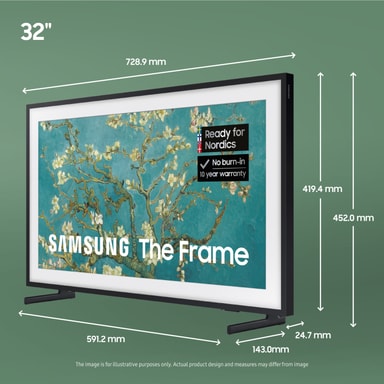 Samsung 32” LS03B The Frame Full HD QLED Smart TV (2023) - Elkjøp