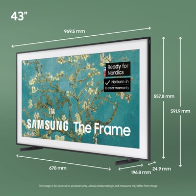 Samsung 43” LS03B The Frame 4K QLED TV (2023) - Elkjøp | Elkjøp