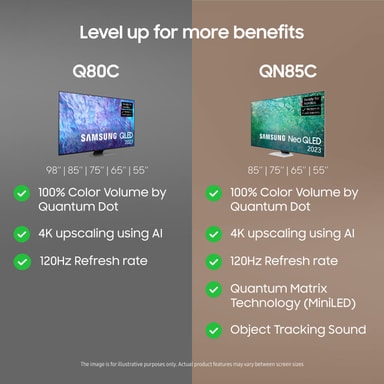 Samsung 55" Q80C 4K QLED Smart TV (2023) - Elkjøp | Elkjøp