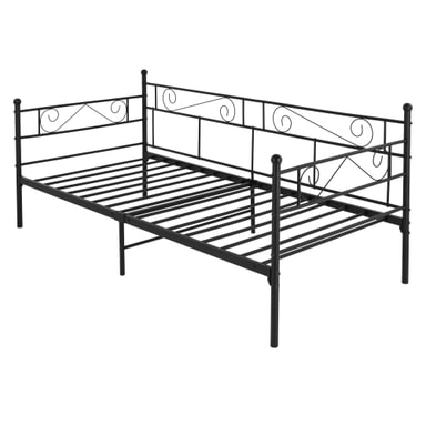 ML Design dag seng 90x200cm metal seng på stålramme med hoved og fod ...