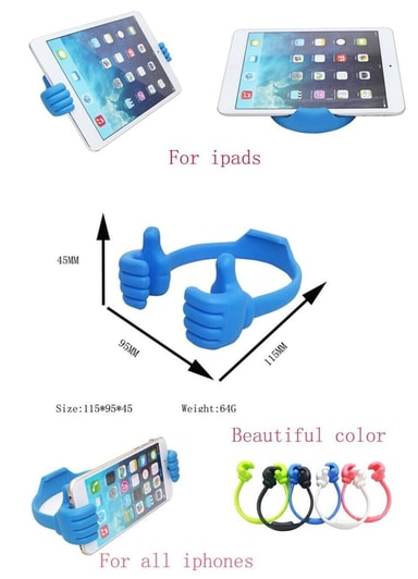 Mobiltelefonholder / stativ for nettbrett ""Tommelen opp"" Grønn - Elkjøp