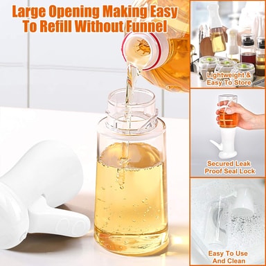 INF Sprayflaske for olje 200 ml Hvit - Elkjøp