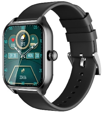 Smart klocka med puls, sömnmonitor, stegräknare IP67 Sort - Elkjøp