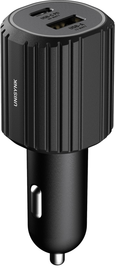 Unisynk USB-C/USB-A billader (sort) - Elkjøp