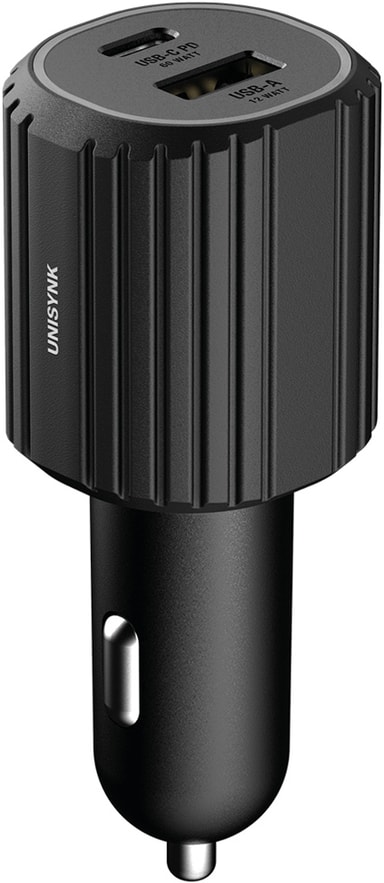 Unisynk USB-C/USB-A billader (sort) - Elkjøp