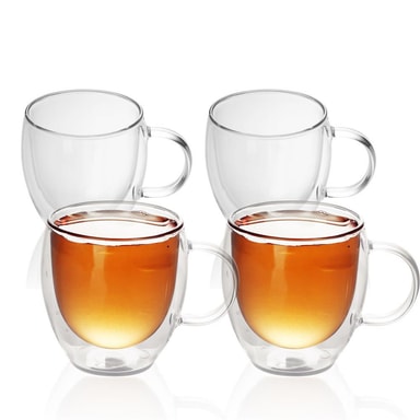 4x Teglass Kaffeglass Termisk Glass 100-150 ml - Elkjøp