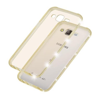Samsung Galaxy J5 2015 Deksel Glitter Case (gold) - Elkjøp