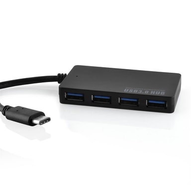 4-Port USB 3.0 USB-hub med flere grensesnitt Plug & - Elkjøp