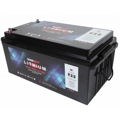SKANBATT Lithium HEAT PRO Ultra 12V 300AH - CAN Bus - 400A ( - Elkjøp