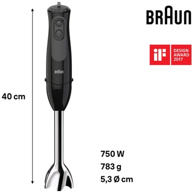 Braun MultiQuick 3 Stavmikser MQ3135BK - Elkjøp | Elkjøp